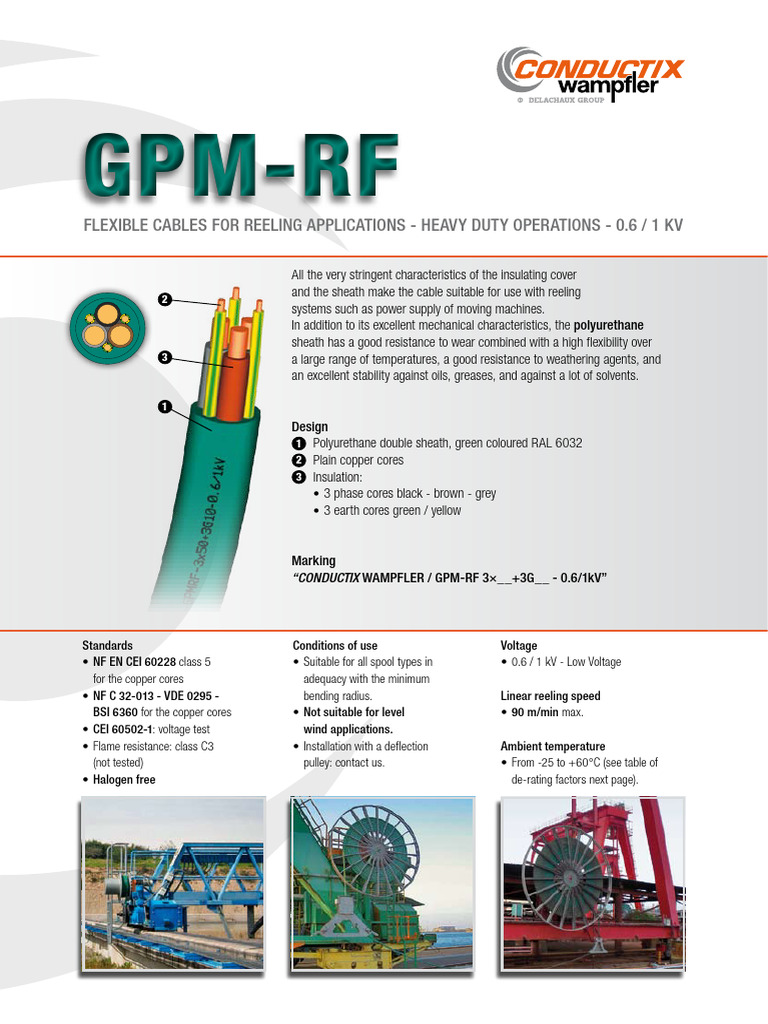 Flexible Cables For Reeling Applications - HeaVY Duty ... - Conductix ...