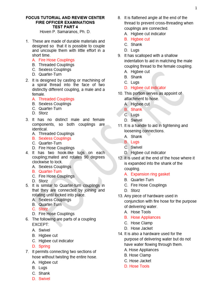 4 Foe Answer Key | PDF