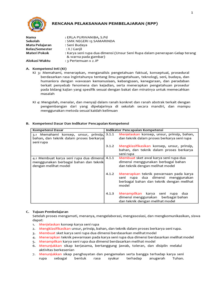 RPP Pembelajaran Berdifrensiasi | PDF | Karier & Perkembangan | Griya & Taman
