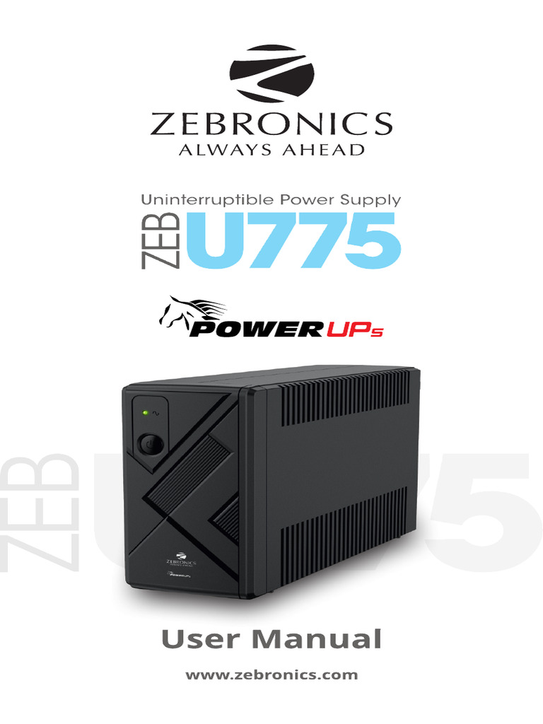 Zeb U775 Um Ups Manual Pdf