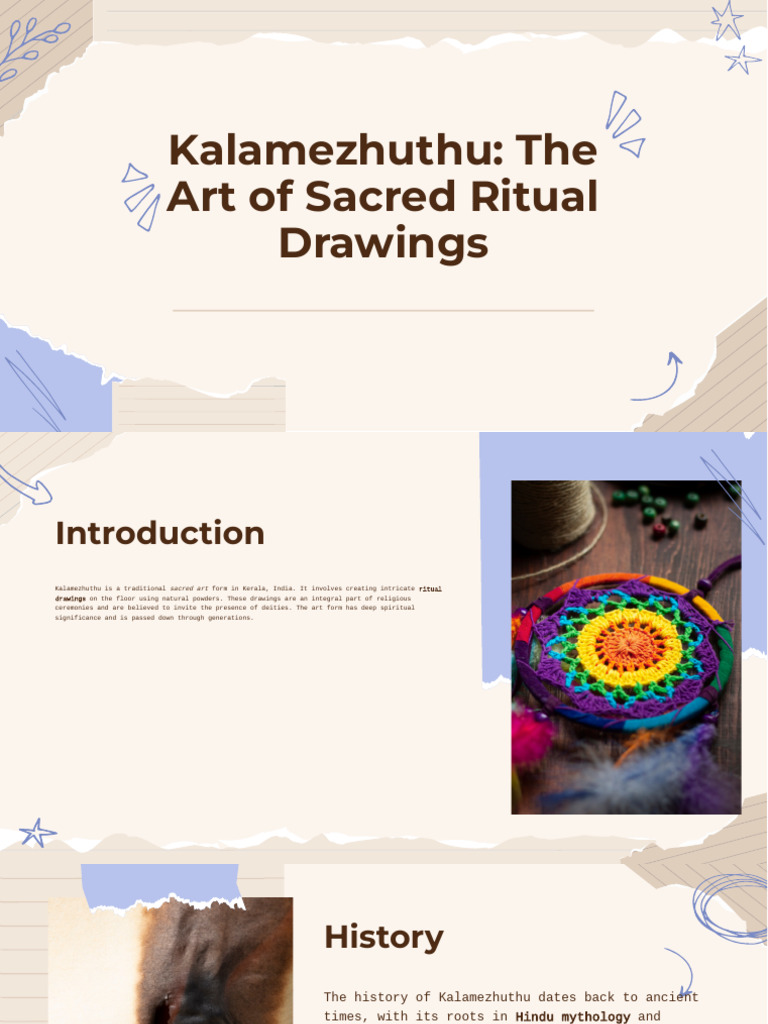 Slidesgo Kalamezhuthu The Art of Sacred Ritual Drawings ...