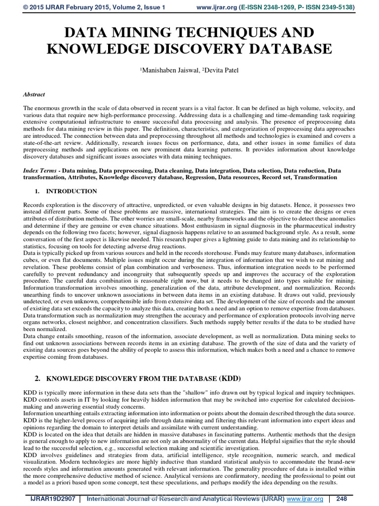 SSRN Id3919922 | PDF | Data Mining | Data