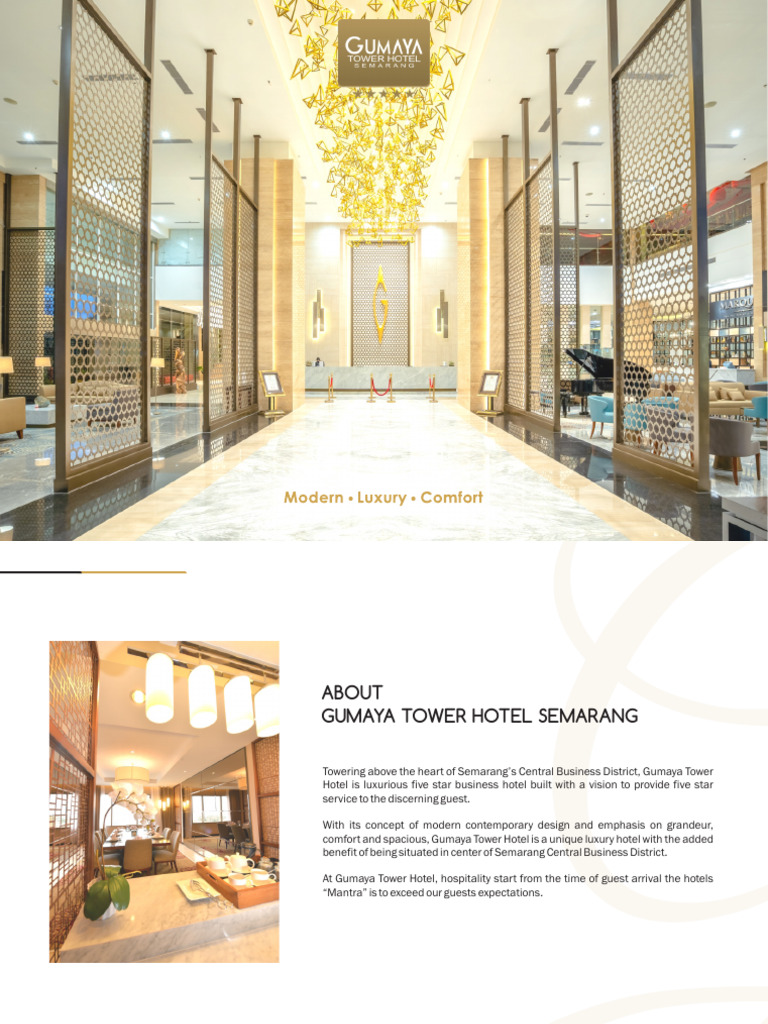 Gumaya Tower Hotel Brochure | PDF | Restaurants | Hotel