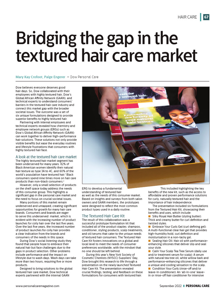 27 3451 01 Bridging The Gap in Textured Hair | PDF | Hair | Shampoo