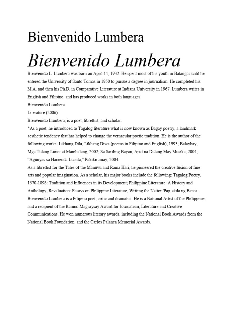 Bienvenido Lumbera | PDF