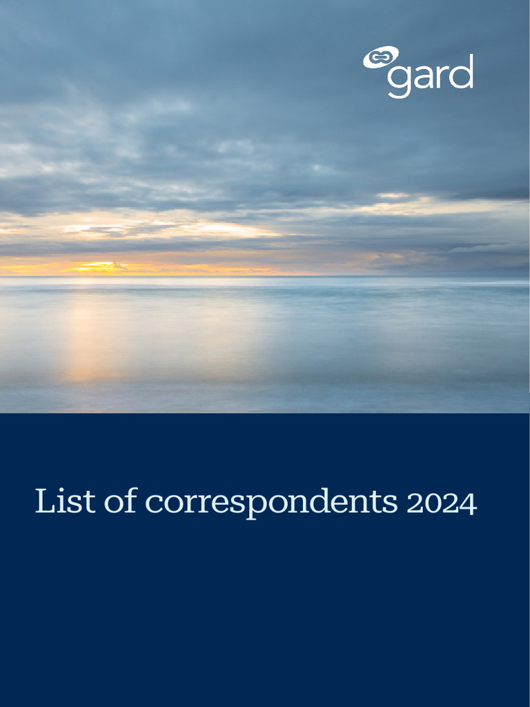 Gard Correspondents List 2024 | PDF | Algeria