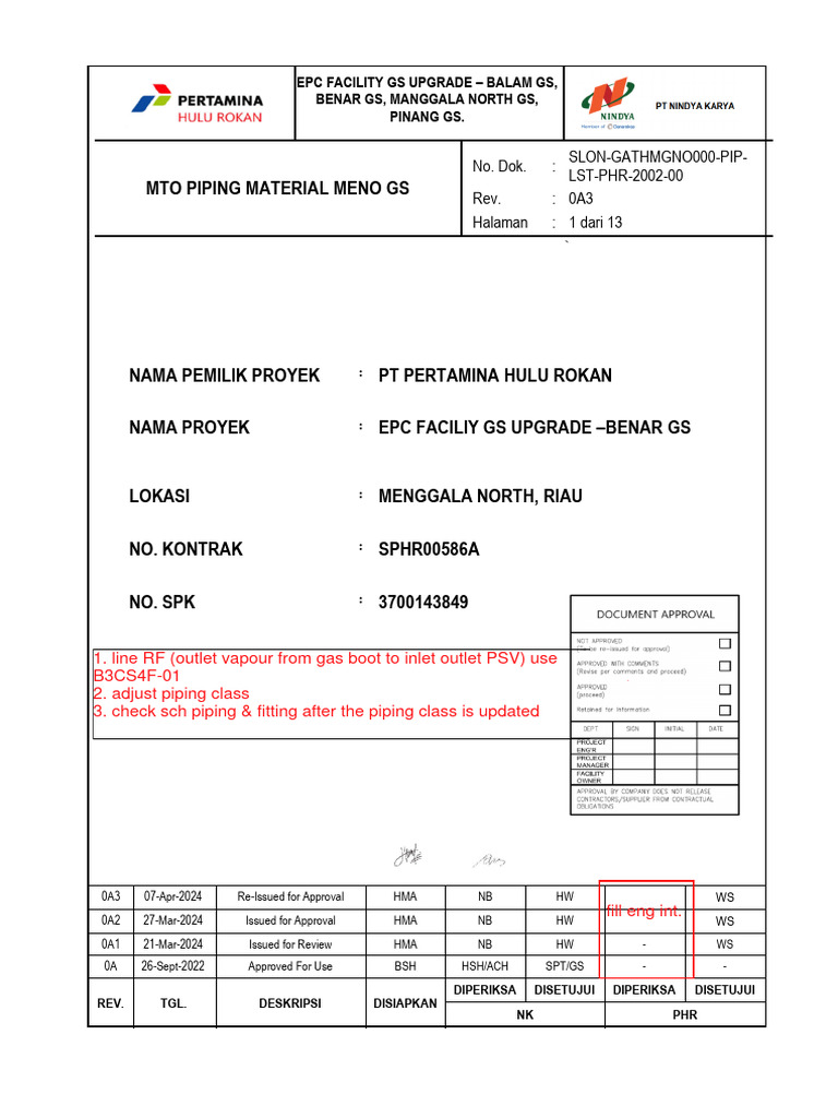 SLON-GATHMGNO000-PIP-LST-PHR-2002-00 - MTO Piping Material Menggala North GS - Rev 0A3 - DA ...