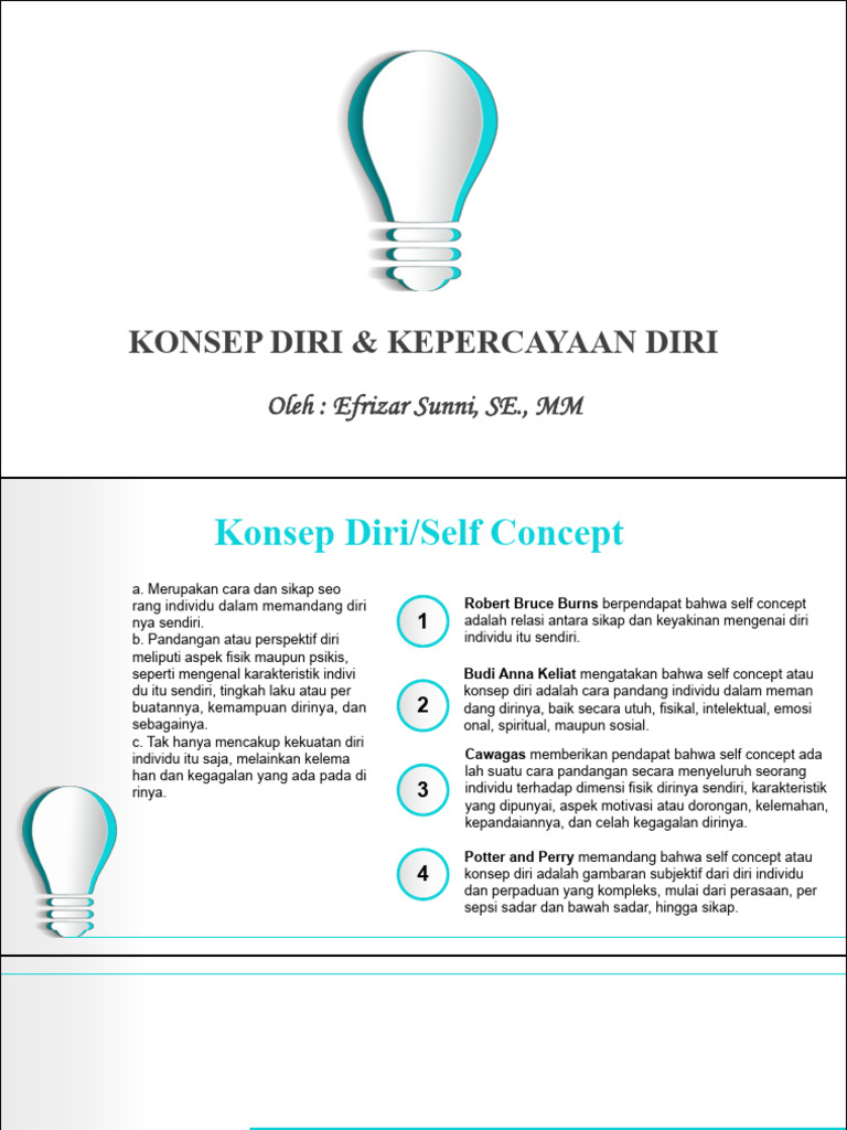 Konsep Diri & Kepercayaan Diri | PDF | Karier & Perkembangan | Pengembangan Diri