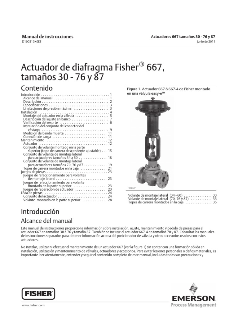 Fisher 667 | PDF | Solenoide | Tornillo