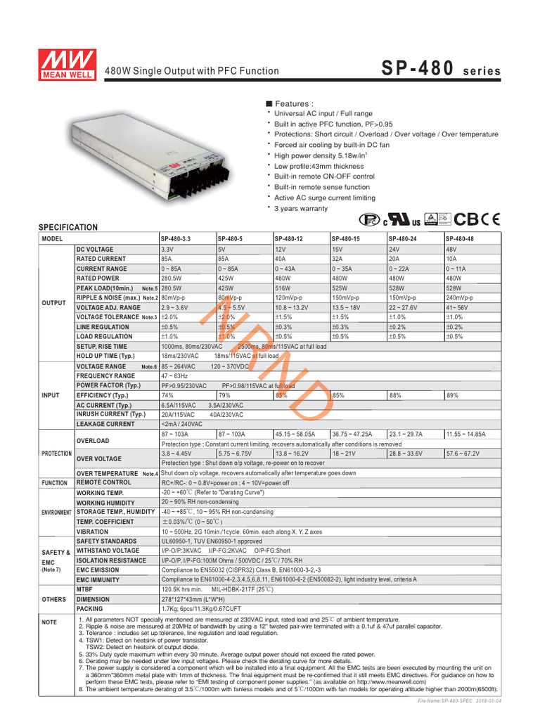 SP 480 Spec | PDF | Computer Engineering | Physical Quantities