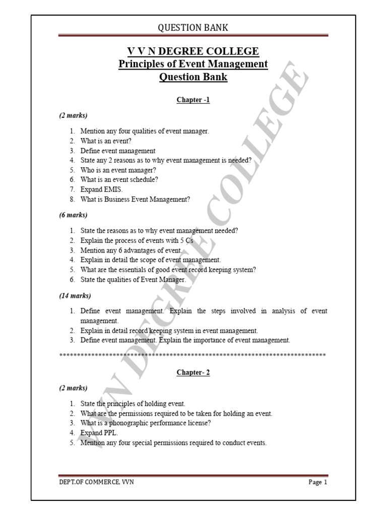 Question Bank | Download Free PDF | Business