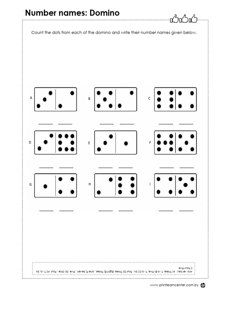 7 6 7 Math Number Sense Number Names 1 | PDF