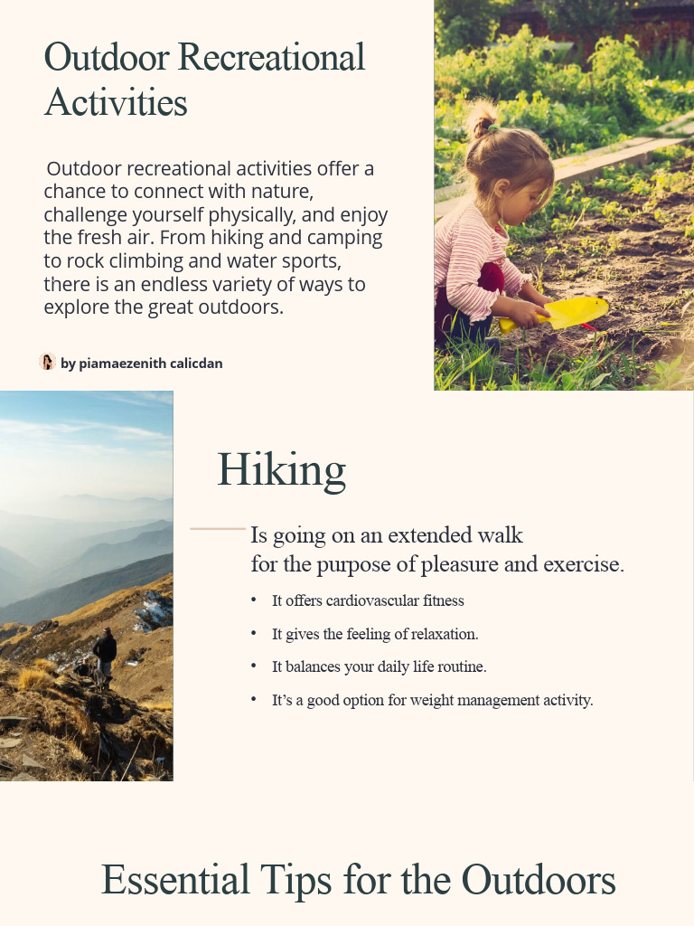 Outdoor Recreational Activities | PDF | Compass | Map