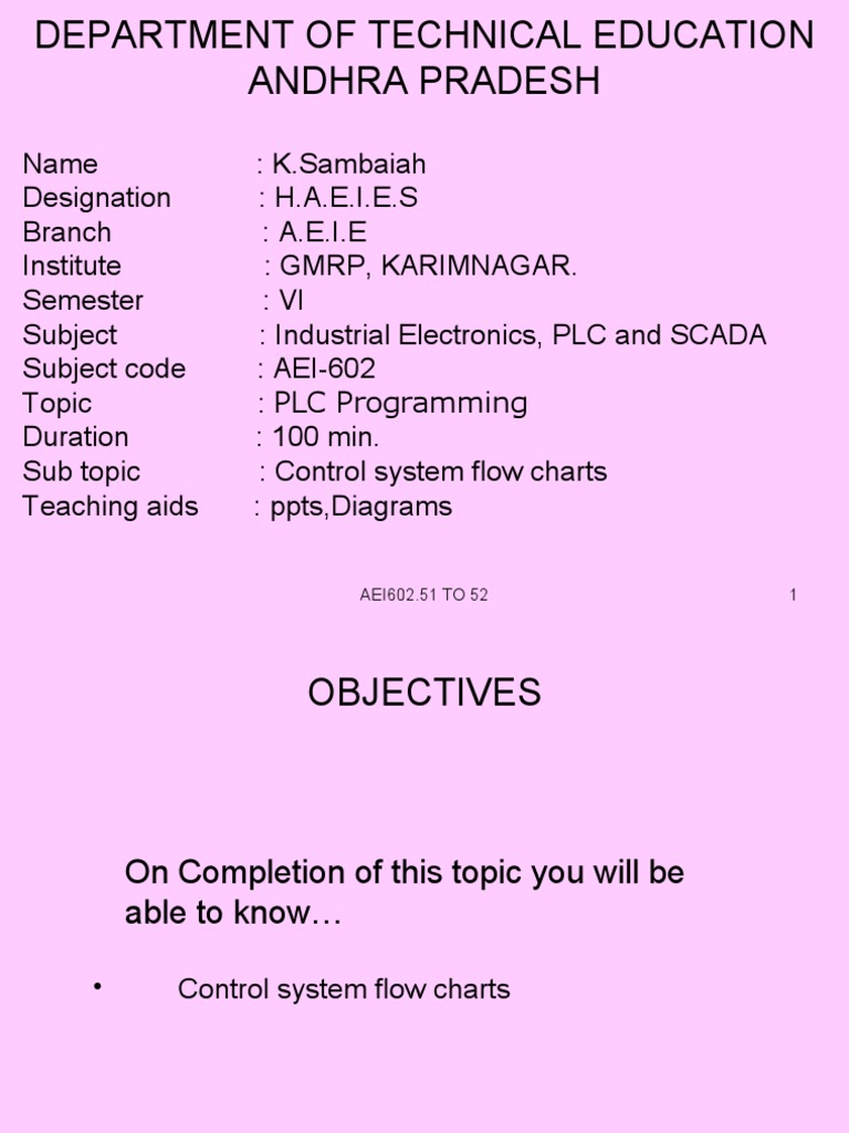 PLC Programming: Control Flow Charts Guide | PDF | Algorithms ...