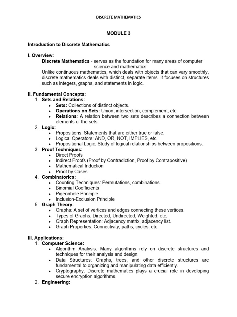 MODULE 3 Discrete Math | Download Free PDF | Discrete Mathematics ... MODULE 3 Discrete Math | Download Free PDF | Discrete Mathematics ...