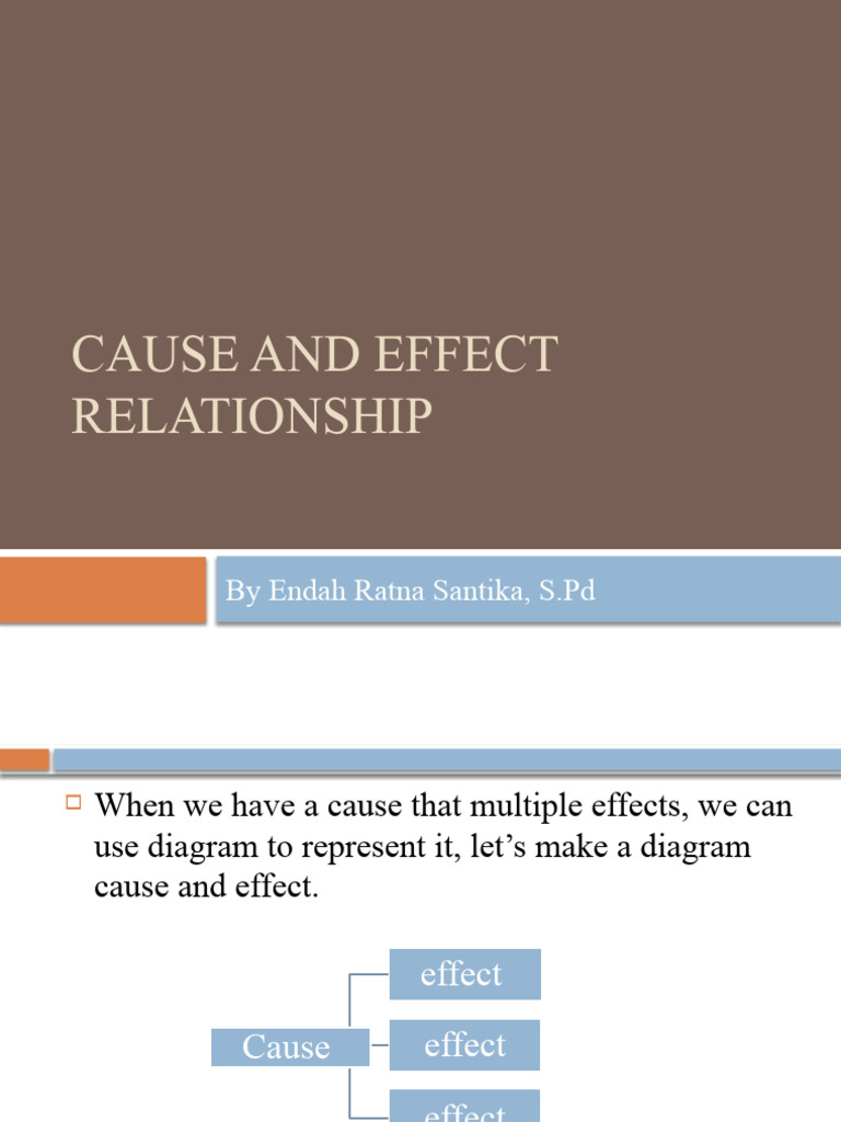 Cause and Effect Relationship | PDF