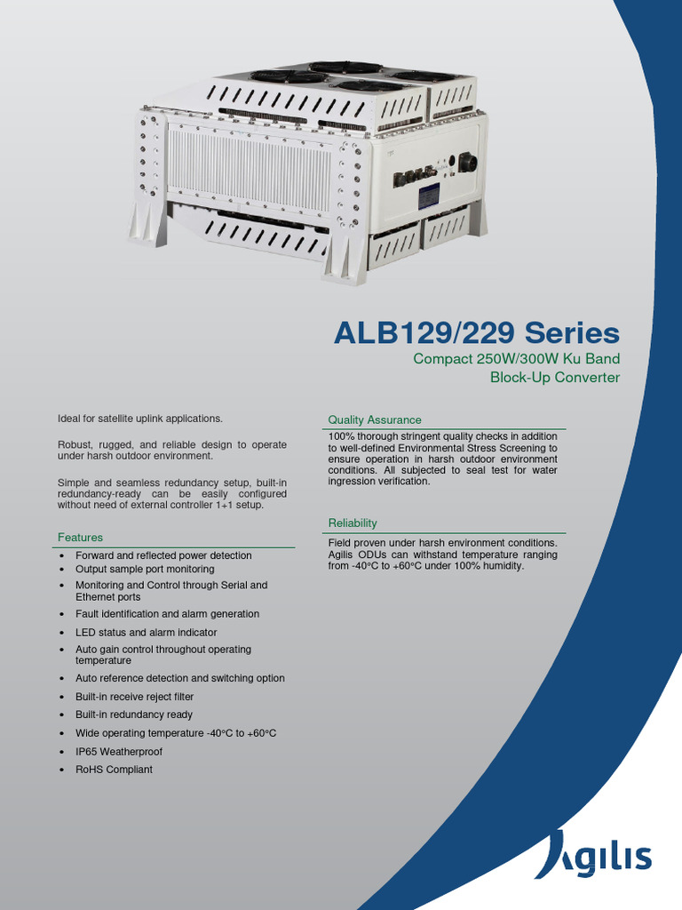 Agilis - BUC Ku ALBx29 250W - 300W Rev A - 03 | PDF ...