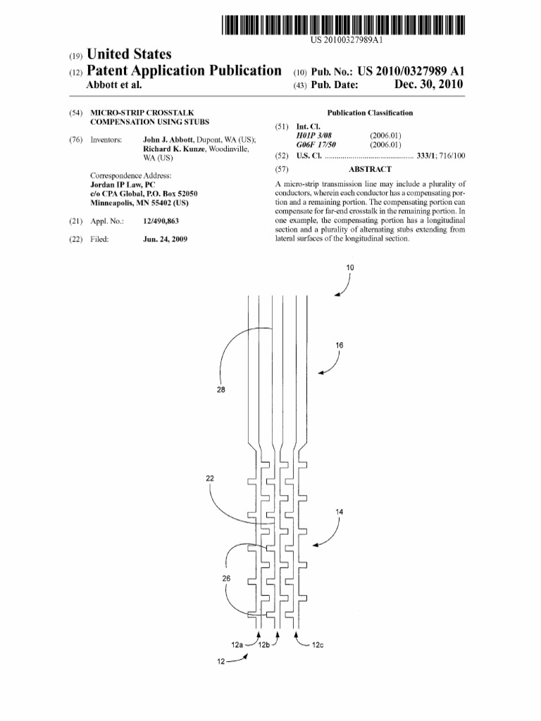 Us20100327989a1 Tabbed Routing Pdf Inductance Computer Science 
