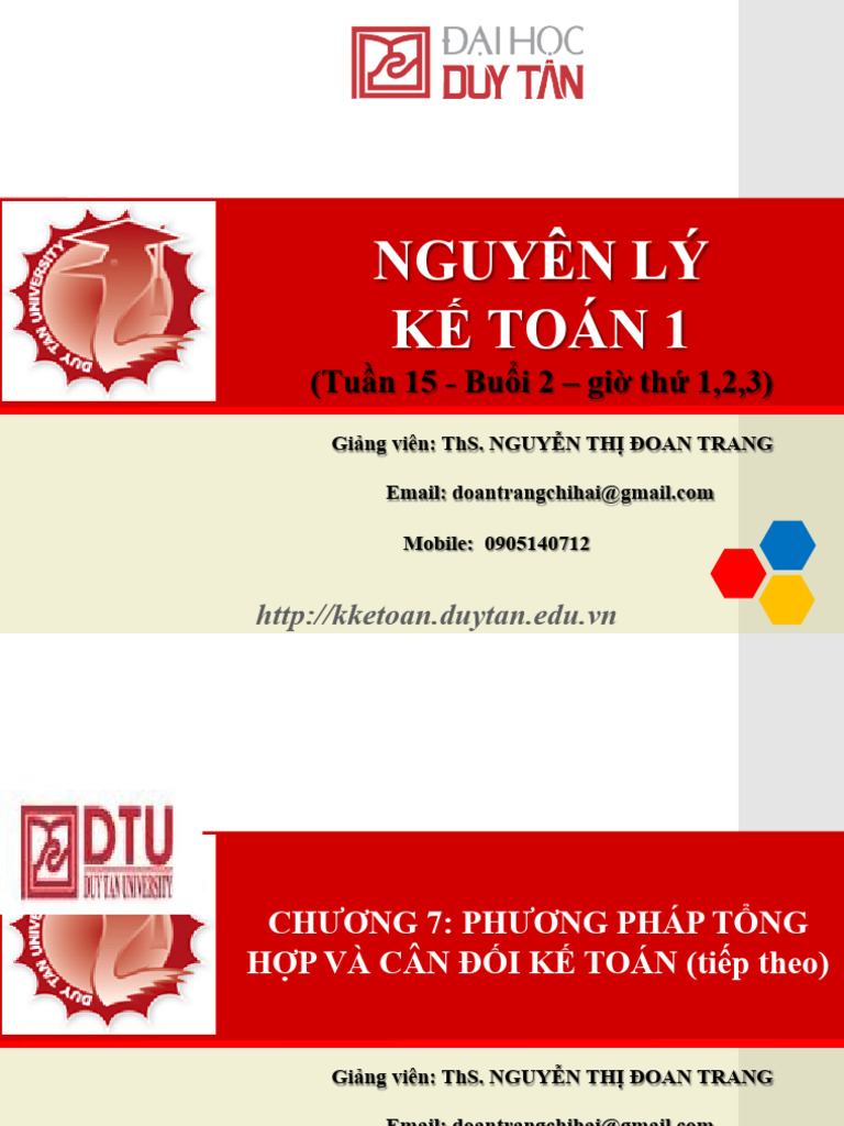 ACC 201 - Nguyen Ly Ke Toan 1 - 2022F - Lecture Slides - 15 | PDF