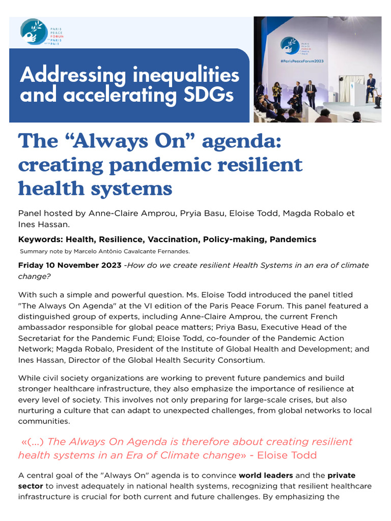 PPF NOTE CAVALCANTEFERNANDESmarcelo | PDF | Global Health | Pandemic