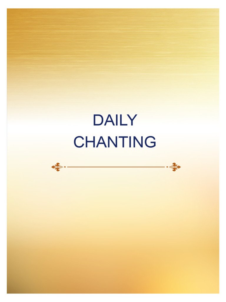 Morning Chanting | PDF