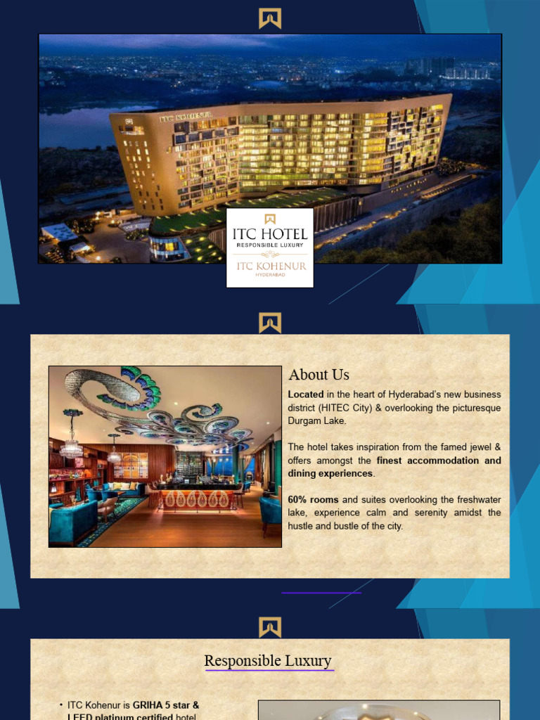 ITC Kohenur - Presentation For Classification - Edited | PDF | Water ...