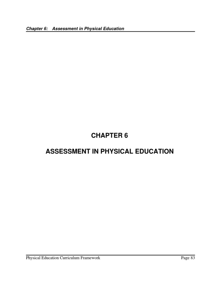 Assessment Methods in PE Education | PDF | Educational Assessment ...