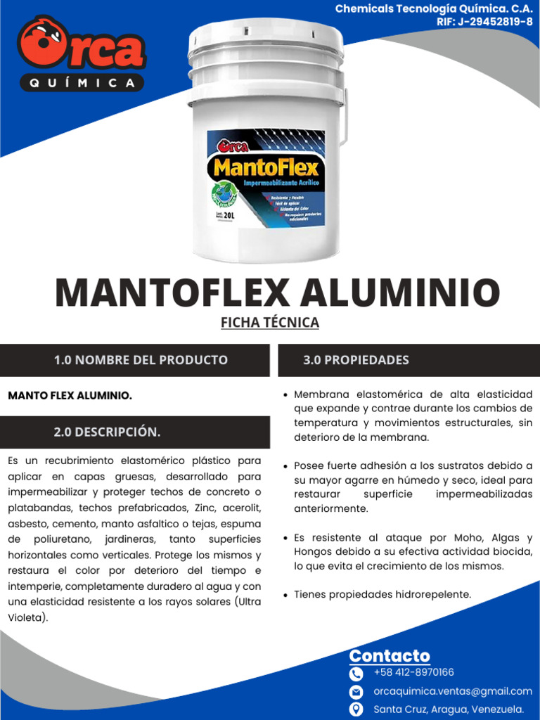 Fichas Tecnicas Orca Quimica | PDF | Agua