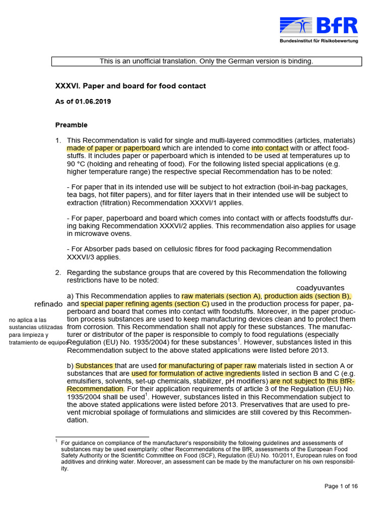 BFR 36 | PDF | Magnesium | Starch