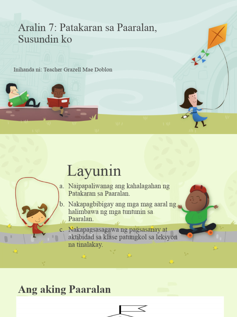 Alituntunin Sa Paaralan 1 | PDF