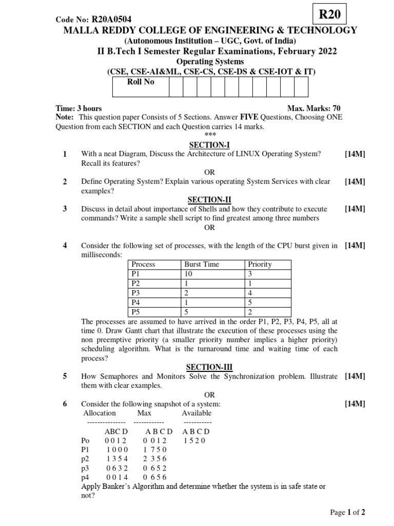 Operating Systems Pdf Scheduling Computing Operating System