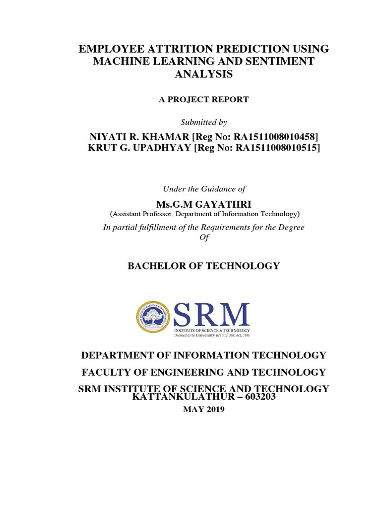 Employee Attrition Prediction | PDF | Statistical Classification | Data ... Employee Attrition Prediction | PDF | Statistical Classification | Data ...