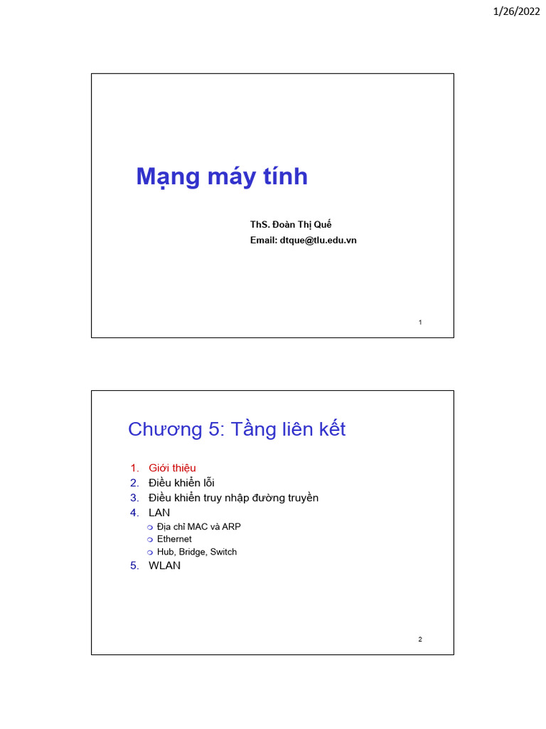 MMT Chuong5 | PDF