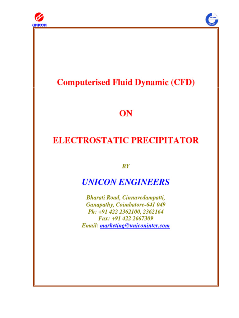 Computation Fluid Dynamics Cfd of Electrostatic Precipitator | PDF | Applied And ...