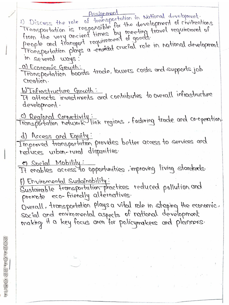 Assignment Transportation 1 | PDF