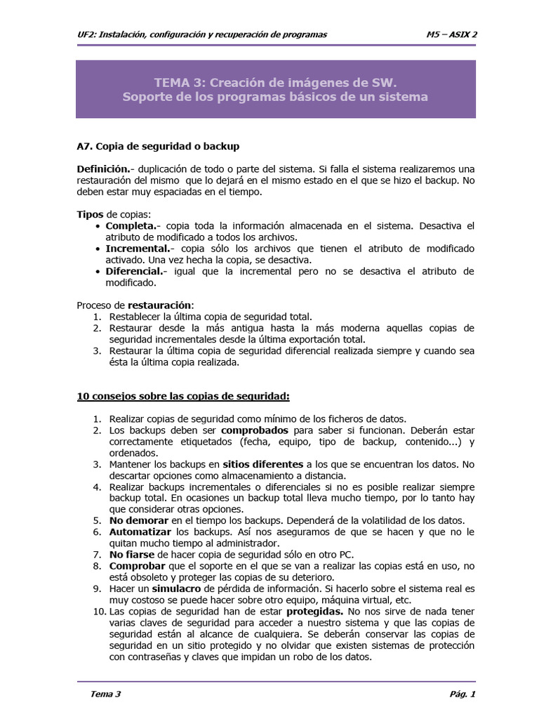 Tema3 Uf2.m5 | PDF | Arranque | Apoyo