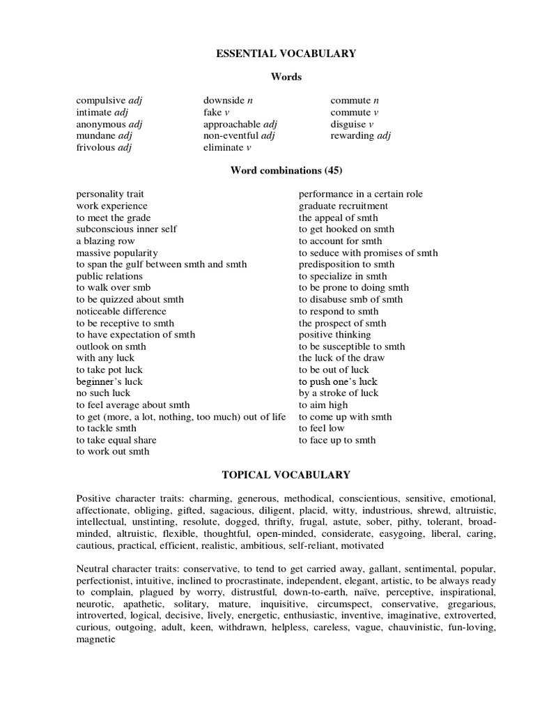 Character Traits | PDF | Human Development | Social Psychology