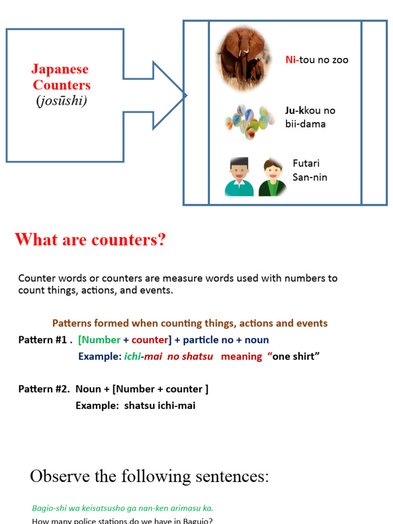 Japanese Counters Guide | PDF | Foreign Language Studies