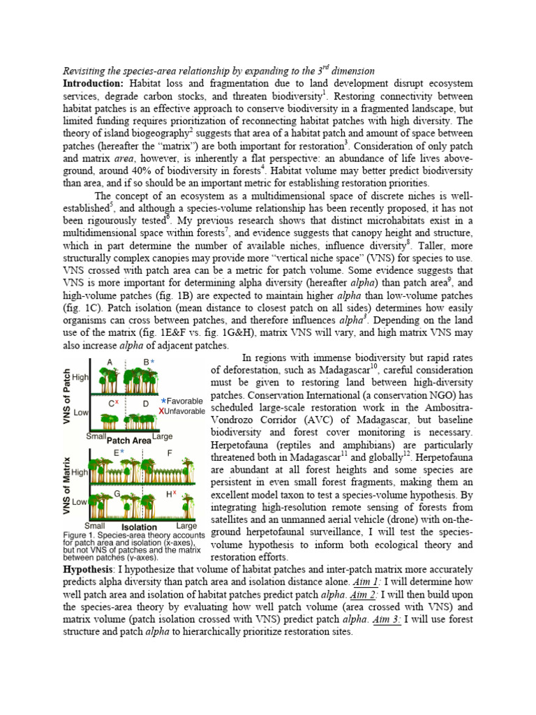 Klinges GRFP Research Statement | PDF | Biodiversity | Forests