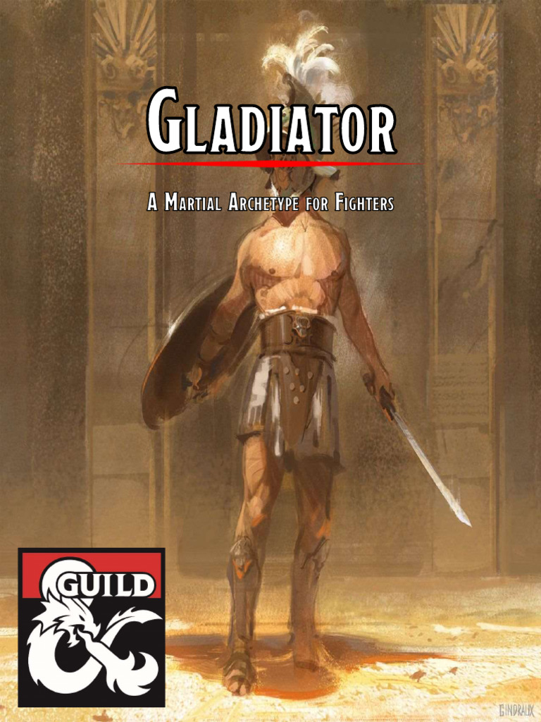 Gladiator A Martial Archetype For Fighters (5e) | PDF | Wizards Of The ...