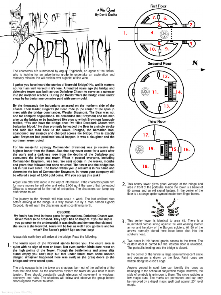 Mini Quest Trials of The Spider Witch | PDF
