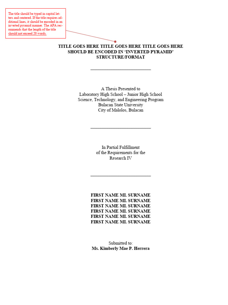 Template For Manuscript Chapters 1 5 | PDF | P Value | Likert Scale