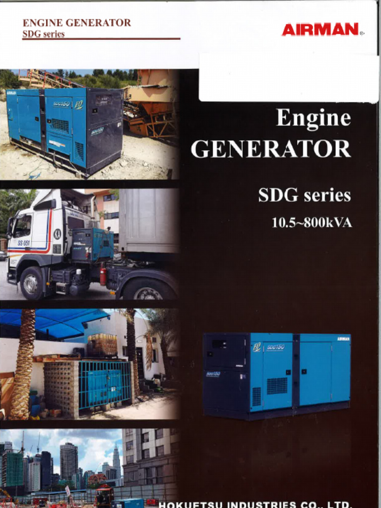 Airman SDG Series Generator 10.5 To 800kVA Brochure | PDF