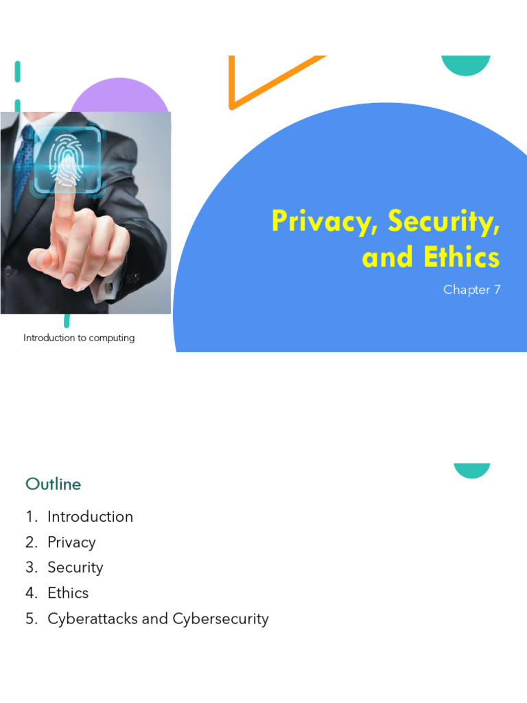 Chapter7-Privacy Security Ethics | PDF | Information Security | Computer Network