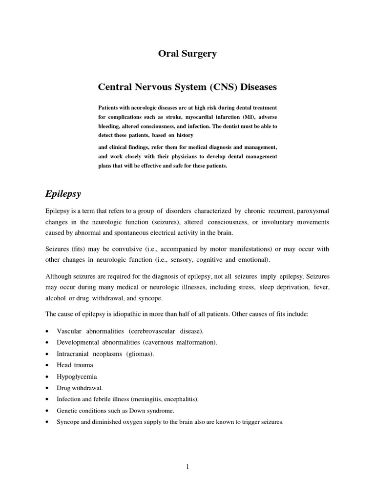 CNS Lec 2024 | Download Free PDF | Stroke | Epilepsy