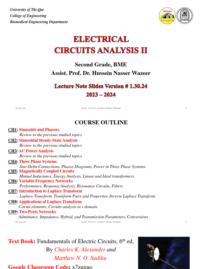 Circuits II | PDF | Electronic Filter | Ac Power