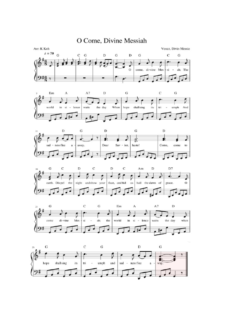 Advent Music Sheets | PDF