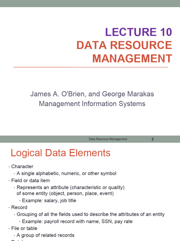 Lecture 10 | PDF | Databases | Relational Model