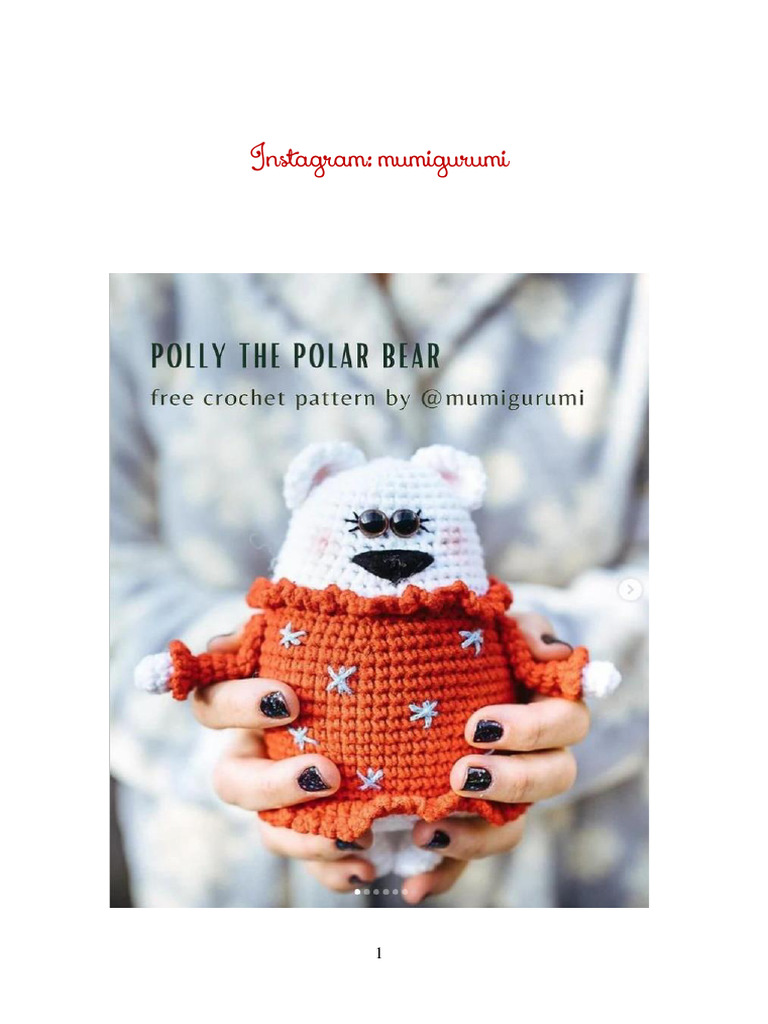 Mumigurumi - Polly The Polla Bear | PDF