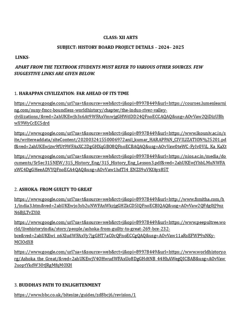 Hist Project - 2024-25 | PDF | Indian Religions | Indian Philosophy